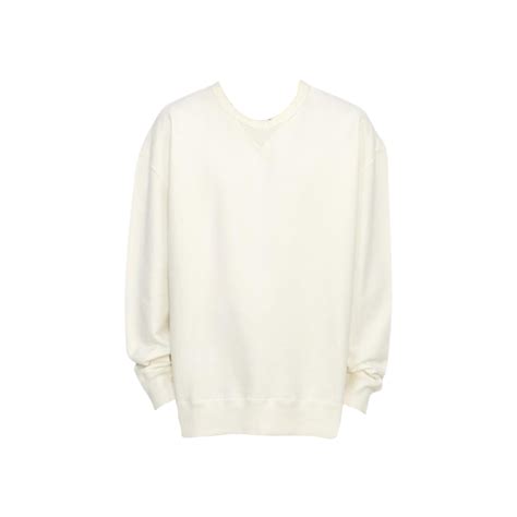 텐씨 가먼트 다이드 코튼 저지 스웨트셔츠 화이트 Ten C Kream