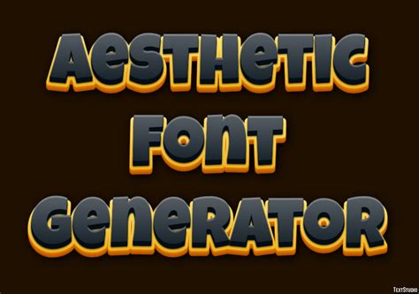 Aesthetic Font Generator Effet De Texte Et Design De Logos Police Décriture