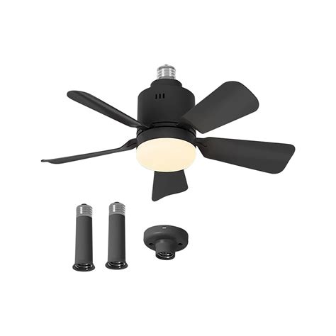 Twfbrm Socket Fan Light 3 Colors E27 Ceiling Fans With Lights Light
