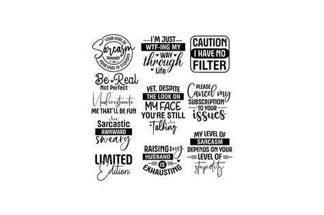 Premium Vector Sarcastic Svg Bundle