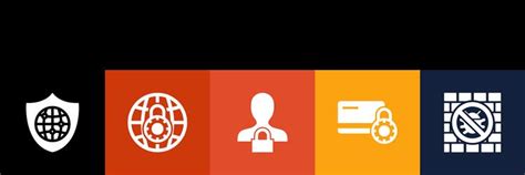 Network Security Icons Infographic Design Template