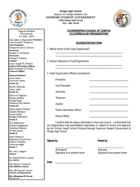 Accreditation Form Pdf