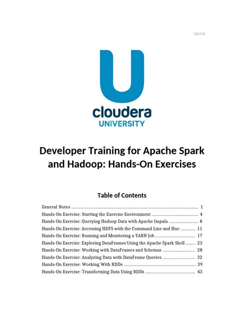 developer training for apache spark and hadoop hands on exercises