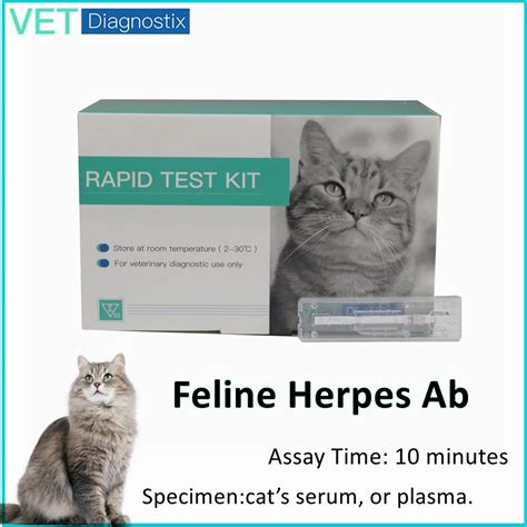 Fhv Test Kit Veterinary Rapid Fhv 1 Feline Herpes Virus Antibody Test