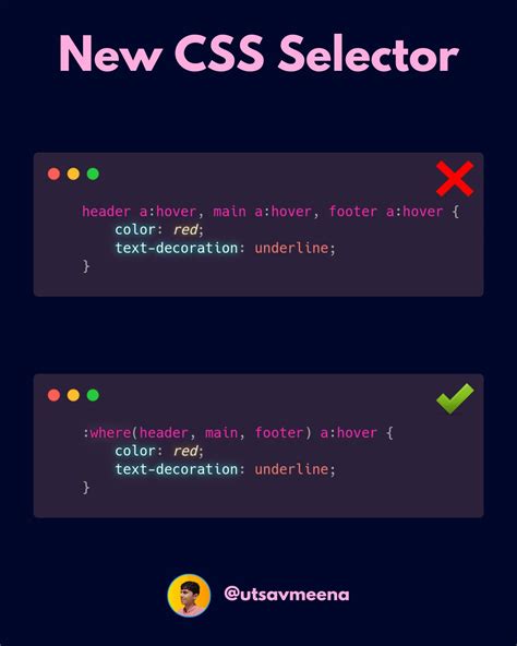 💡 Css Tip Simplify Your Selectors With Where Are You Repeating Utsav Meena 18 Comments