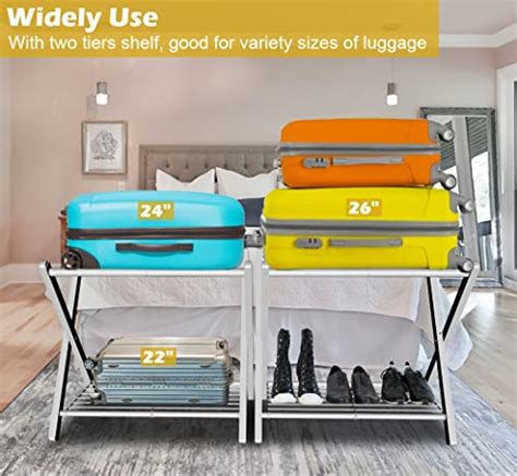 Mocomax 1 Porte Bagages Pliable Pour Chambre Damis Support De Valise