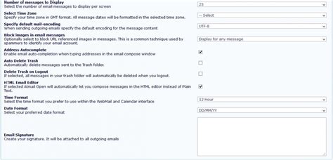How To Setup EMail Signatures In WA Hosting