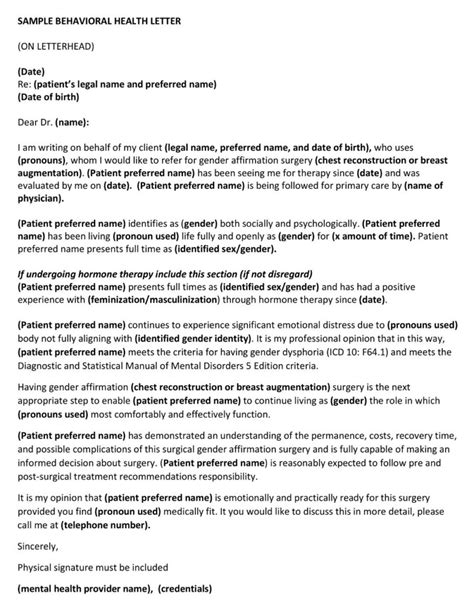 26 Free Mental Health Letter Templates Printable Pdf Ms Word