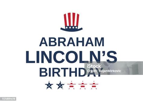 에이브러햄 링컨의 생일 카드 미국 대통령입니다 벡터 일러스트입니다 에이브러햄 링컨에 대한 스톡 벡터 아트 및 기타 이미지 에이브러햄 링컨 모자 모자류 아이콘 Istock