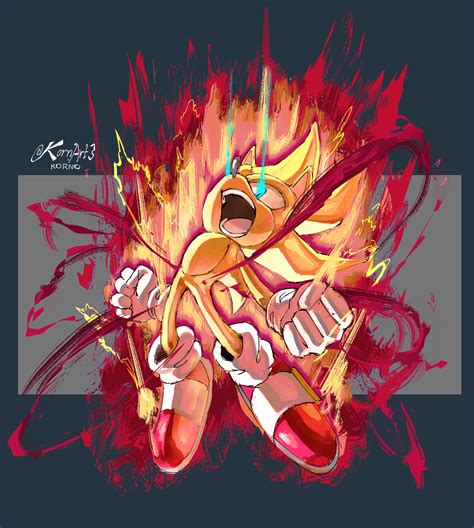 Sonic The Hedgehog Super Sonic And Super Sonic Sonic And More Drawn By Kornart Danbooru