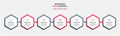 Business Infographic Design Template Vector With Icons And 7 Options Or