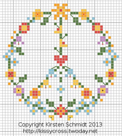 Easy Flower Cross Stitch Pattern Cross Stitch Patterns