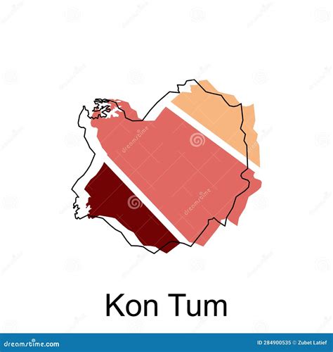 Map Of Kon Tum Vector Design Template World Map International Vector Template With Outline