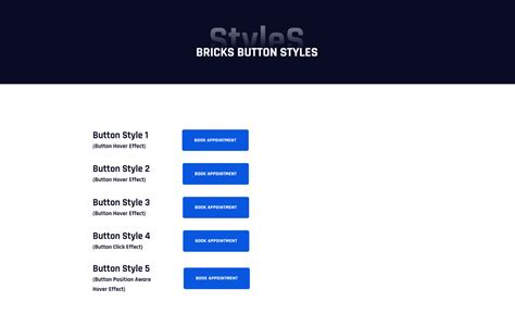 Bricks 5 Button Styles Bricks Awesome