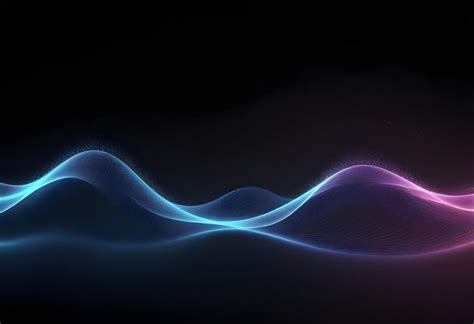 Premium Photo Abstract Waving Particle Technology Background Design