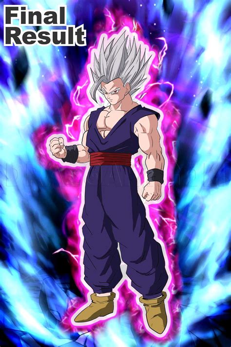 Gohan Full Body Pose Lesson Drawing Step By Step By Orbitmonk Dragoart