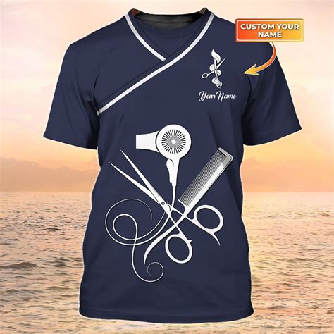 Hairdresser Tools 3d Shirt Custom Hair Salon Uniform Hair Salon Ts