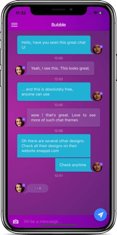 Free Chat Themes Ionic 4 Chatter Enappd