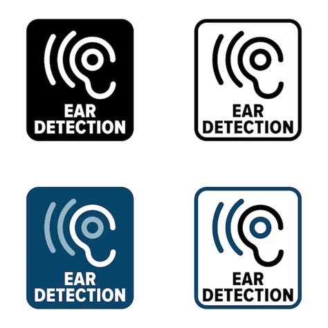 Premium Vector Ear Detection Vector Information Sign