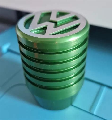 Vw T5 T6 Gear Shift Knob Aluminium Ribbed Green £41 99 Picclick Uk