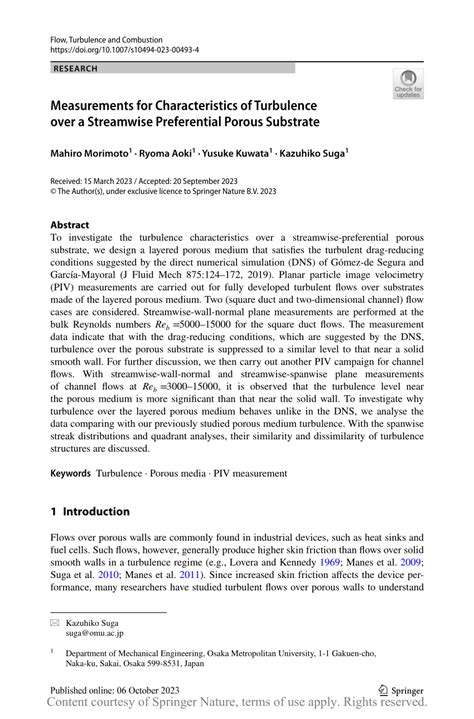 Measurements For Characteristics Of Turbulence Over A Streamwise Preferential Porous Substrate