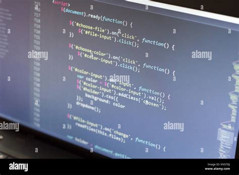 Javascript Code Computer Programming Source Code Abstract Screen Of