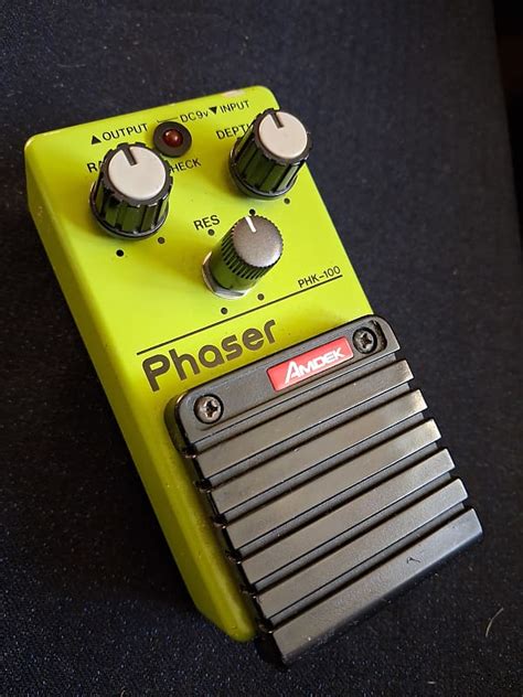 Rare Vintage Amdek Phk 100 Phaser Guitar Effects Pedal 1980s Reverb