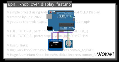 Upir Knob Over Display Fast Ino Copy Wokwi ESP32 STM32 Arduino Simulator