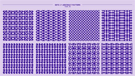 Triangle Abstract Seamless Pattern Design Vector Set Modern Triangles Pattern 20335447 Vector