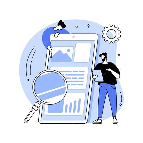 Premium Vector Mobile Application Development Abstract Concept Vector Illustration