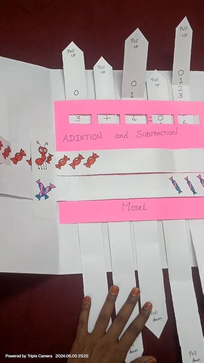 Diy Maths Addition And Subtraction Model ☺️ Ytshorts Shorts Maths