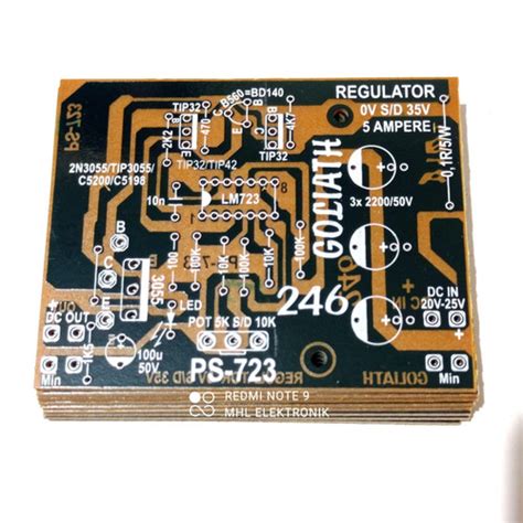Jual PCB Adjustable Voltage Regulator LM Volt A Non CT GOLIAT Kab Jember MHL