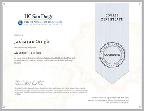 Completed Algorithmic Toolbox By University Of California San Diego