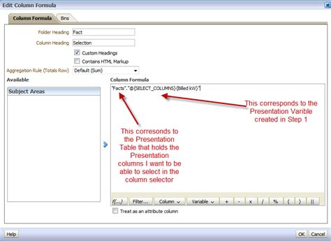 Atlanta Bi Obiee 11g Using A Dashboard Prompt As A Column Selector