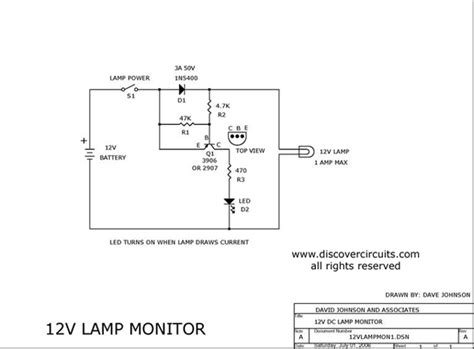 V Lamp Current Indicator LED And Light Circuit Circuit Diagram SeekIC Com