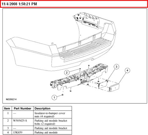 Where Are The Sensors For The Rear Obstacle Detection System On The 2007 Navigator The System