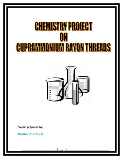 Cbse Class Xii Practical Project On Rayon Threads Doc