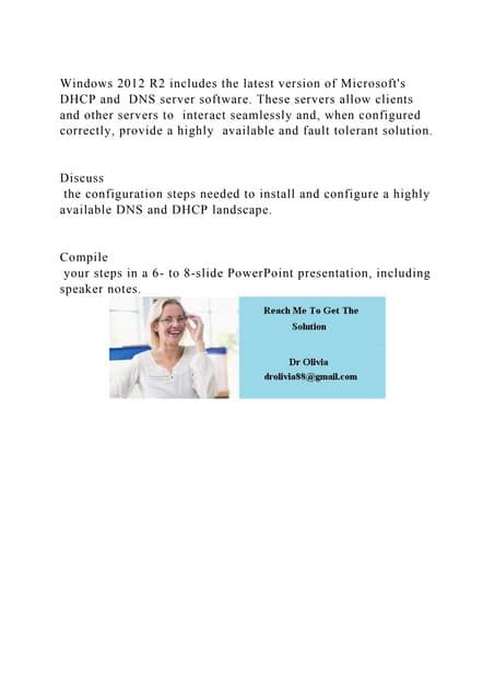 Windows 2012 R2 Includes The Latest Version Of Microsofts Dhcp And Docx Computing