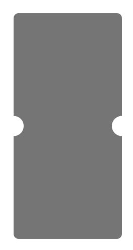 Ios How Can I Draw A Card View With Half Circle At The Left And The
