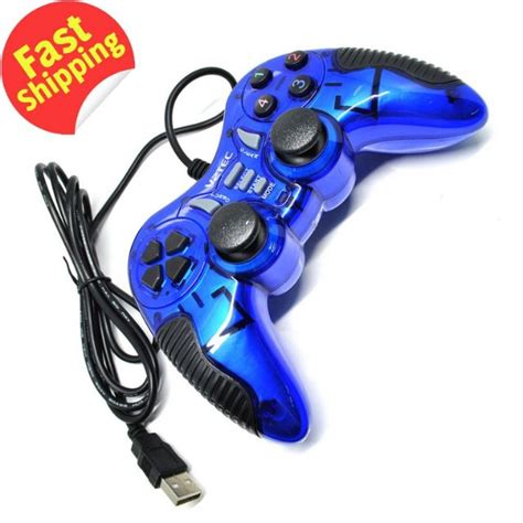 VZTEC USB Dual Shock Controller Game Pad Joystick VZ Blue Video Game Aksesori Di Carousell