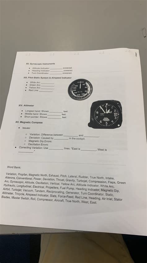 Xii Gyroscopic Instruments Attitude Indicator Powered Heading Ind