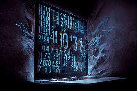 Conception Of A Hacker With Blue Smoke In Background Stock Illustration Illustration Of