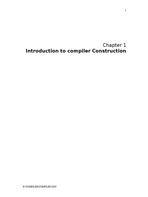 Bcs Compiler Construction Notes Pdf Parsing Compiler