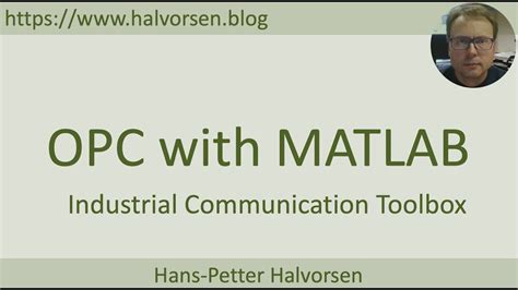 Opc With Matlab Using Industrial Communication Toolbox Youtube
