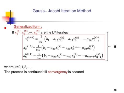 numerical methods iterative methods indirect method