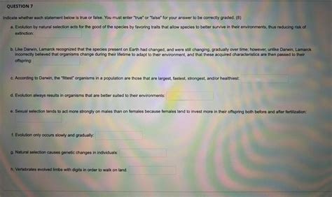 Solved Indicate Whether Each Statement Below Is True Or