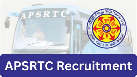 Apsrtc Recruitment 2024 Apply Online For Jobs Notification