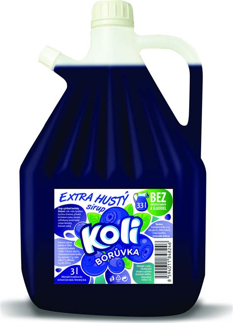 Foto Sirup Koli Extra Hustý Sirup Borůvka 3 L Zbozi Cz