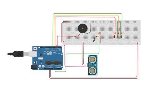 Circuit Design Traffic Light System Tinkercad