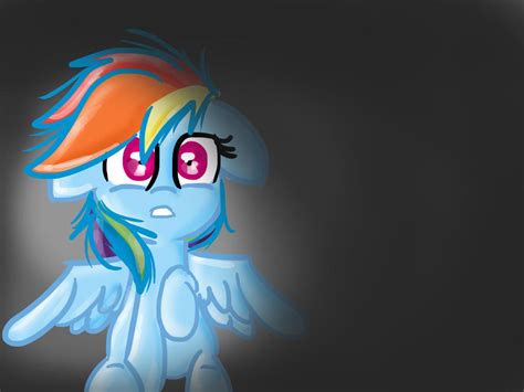 Scared Rainbow Dash By Lianzapa On Deviantart